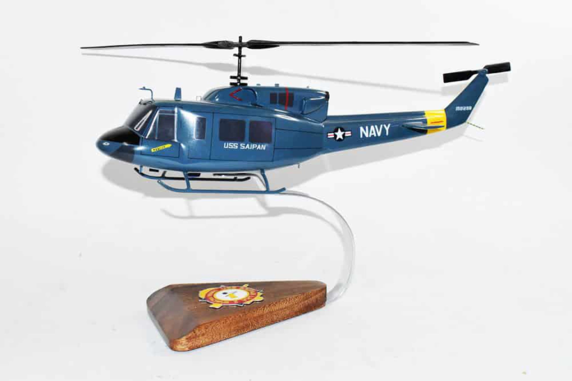 Bell® UH-1N Huey, USS Saipan LHA-2, 16 Mahogany Scale Model - Walmart.com