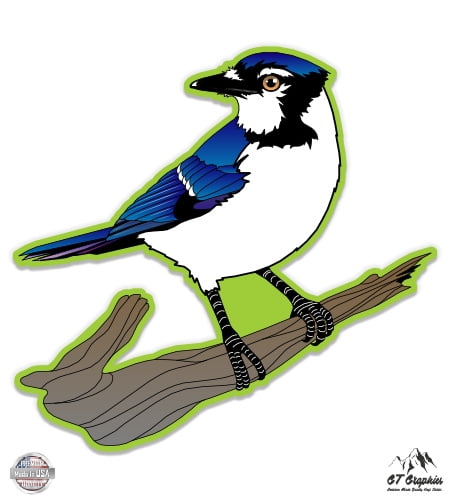 Blue Jay - 12" Vinyl Sticker Waterproof Decal - Walmart.com