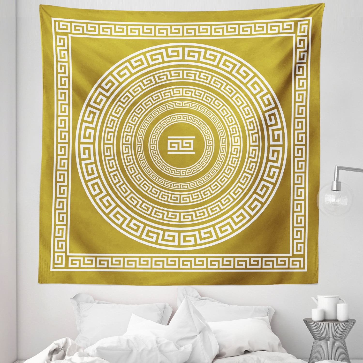 Greek Key Tapestry, Frieze with Vintage Ornament Meander Pattern from ...