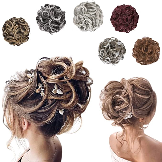 Hair Buns Hair Piece Synthetic Hair Extensions Scrunchies Chignon ...