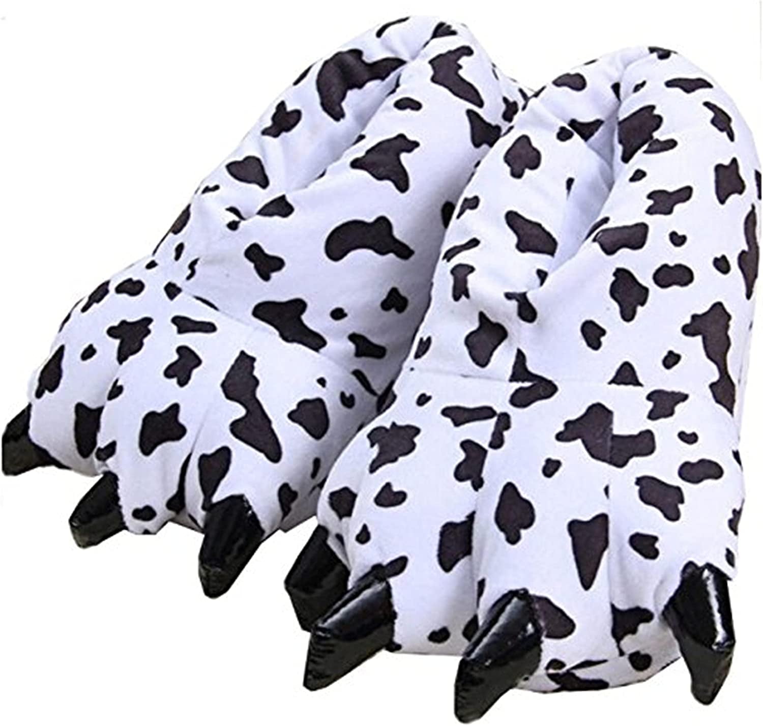 CoCopeanut Unisex Plush Animal Paw Slippers Dinosaur Claw Slippers ...