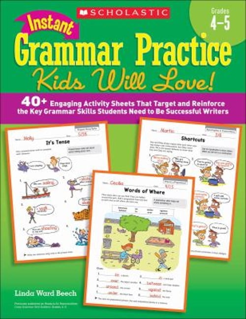 Pre-Owned Instant Grammar Practice Kids Will Love! Grades 4-5 : 40 ...