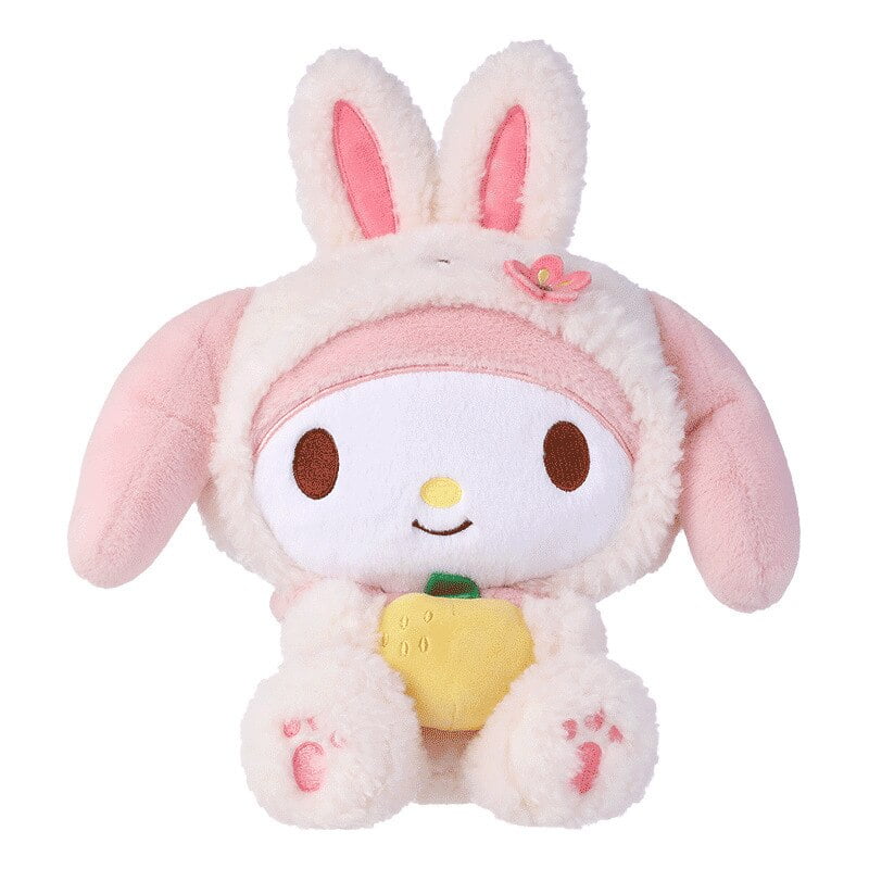 Sanrio-peluche de arrastre de conejo sentado, melodía de perro de ...