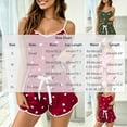 Annhoo Women's Summer Pajama Set Heart-Print Cami Top and Ruffle Shorts ...