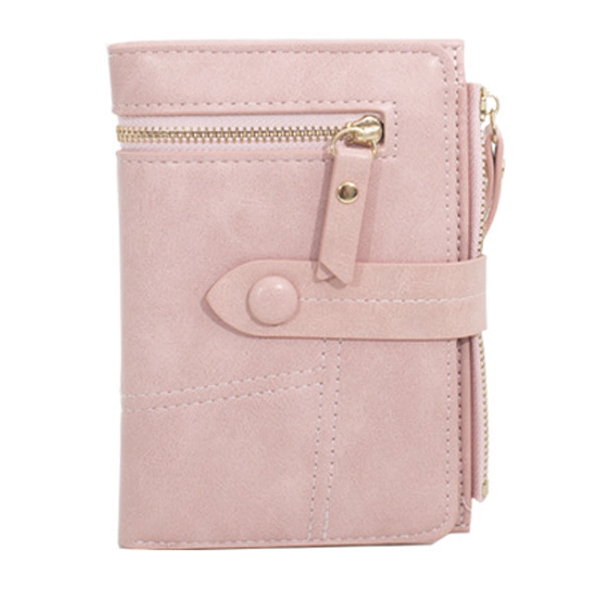 Leather Wallets for Women Small Compact Credit Card Holder Purse with ...