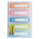 Post it Sign Here Message Flags, Assorted Colors, 1/2 in, 20/Color, 5 ...