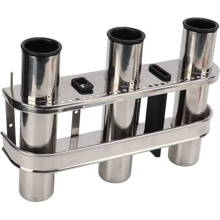 Boat Fishing Rod Holder, Fishing Pole Rack Marine Stainless Steel 3 ...