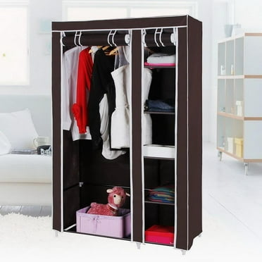 Ktaxon Portable Clothes Closet Non-Woven Fabric Wardrobe Storage ...