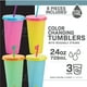 TAL Polypropylene Color Changing Cups 24 fl oz, Multi-Color, 8 Pack ...