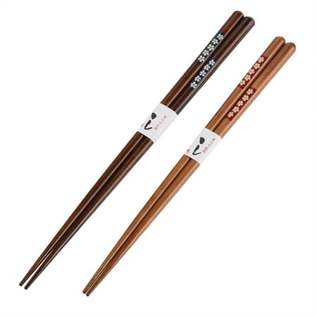 Rdeghly 2pair/ Set Washable Durable Wooden Chopstick Household Hotel ...