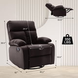 Swivel Rocker Recliner, Rocking Recliner Chair, Small Rocker Recliners ...