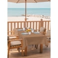 Camel Rectangle Outdoor Tablecloth with Umbrella Hole Light Brown Solid ...