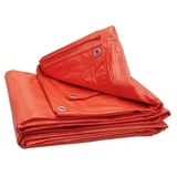 Harpster Tarps 20' x 20' High Visibility Orange 3.3 oz. Poly Tarp 8 Mil ...