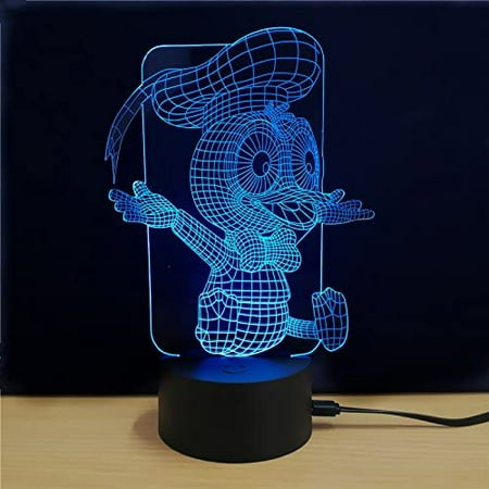 3d Lamp Illusion Donald Duck #1 Desk Night Light,3d Optical Illusion ...