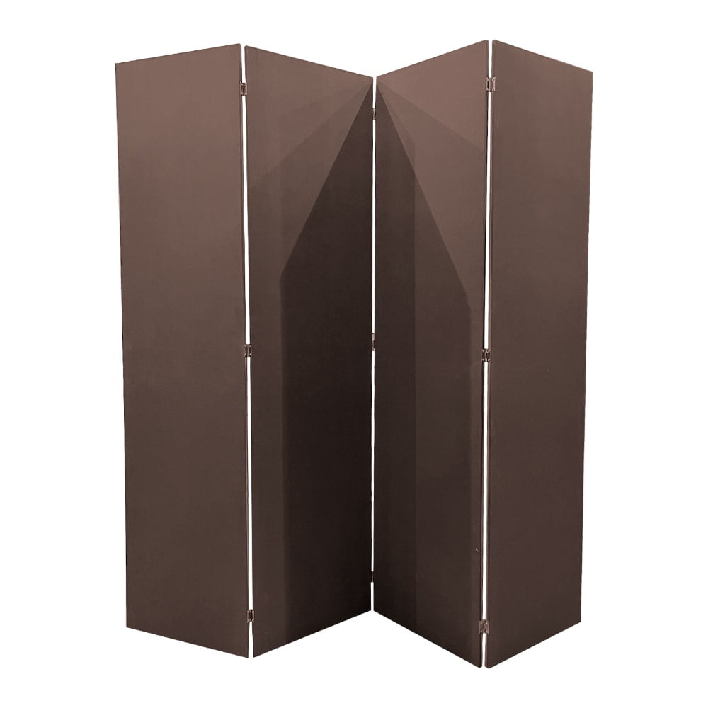 Biombo Sencillo De 4 Paneles En Tela De 2 Vistas Y 2 Colores Rojo y ...