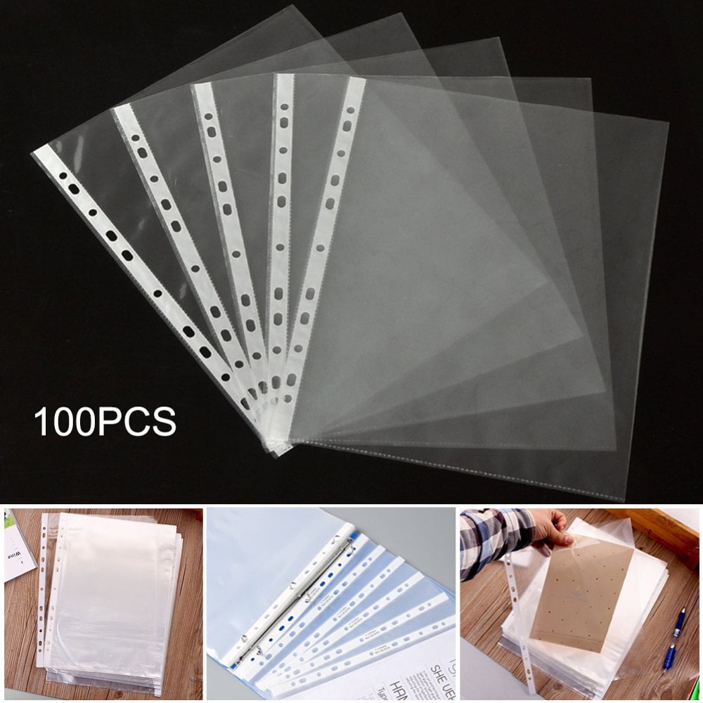 Click here for Generic 100pcs A4 Plastic Punched Pockets Folders... prices