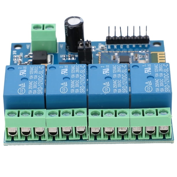 Módulo de relé Bluetooth, módulo de relé inalámbrico Bluetooth de 4 ...