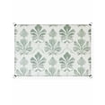 Abstract Color Block Sun Shade Sail 8'X10' Grenn Leaf Watercolor ...