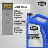 Super Tech Synthetic Blend Motor Oil SAE 10W-40 5 Quarts for All ...