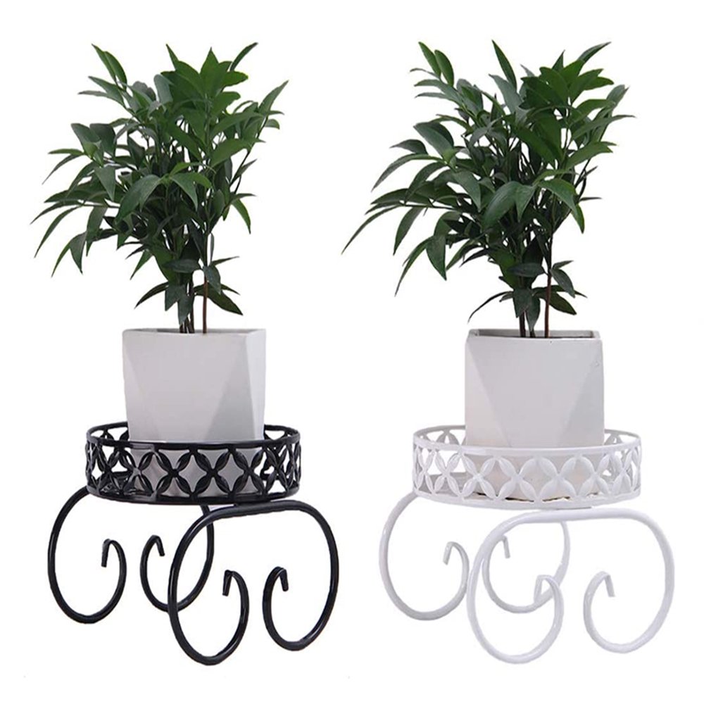 Plant Rack Flower Shelf Garden Decor Flower Rack Wrought Iron Balcony ...