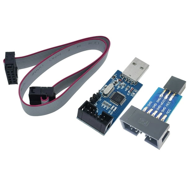 Programador USBASP USBISP AVR programador de microcontrolador alimentado 3,3 V/5V reutilizable ...