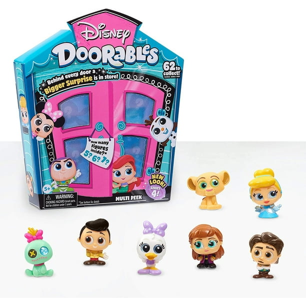 Disney Doorables Multi-Peek Pack Series 4, Mini figuras cole Just Play ...