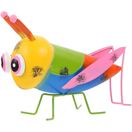Metal Yard Art Garden Statues Metal Garden Grasshopper Locust Toy Fake ...
