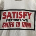 CLOTEX Vintage 90’s Satisfy Everyone Loves Suited To Town Shirt / Word ...