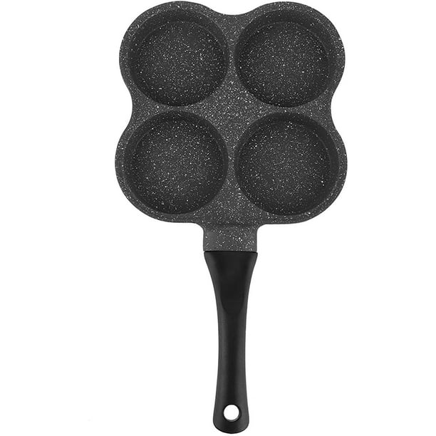 Egg Pan, 4Hole Egg Burger Pan, Non Sticking Breakfast Omelet Pancake ...