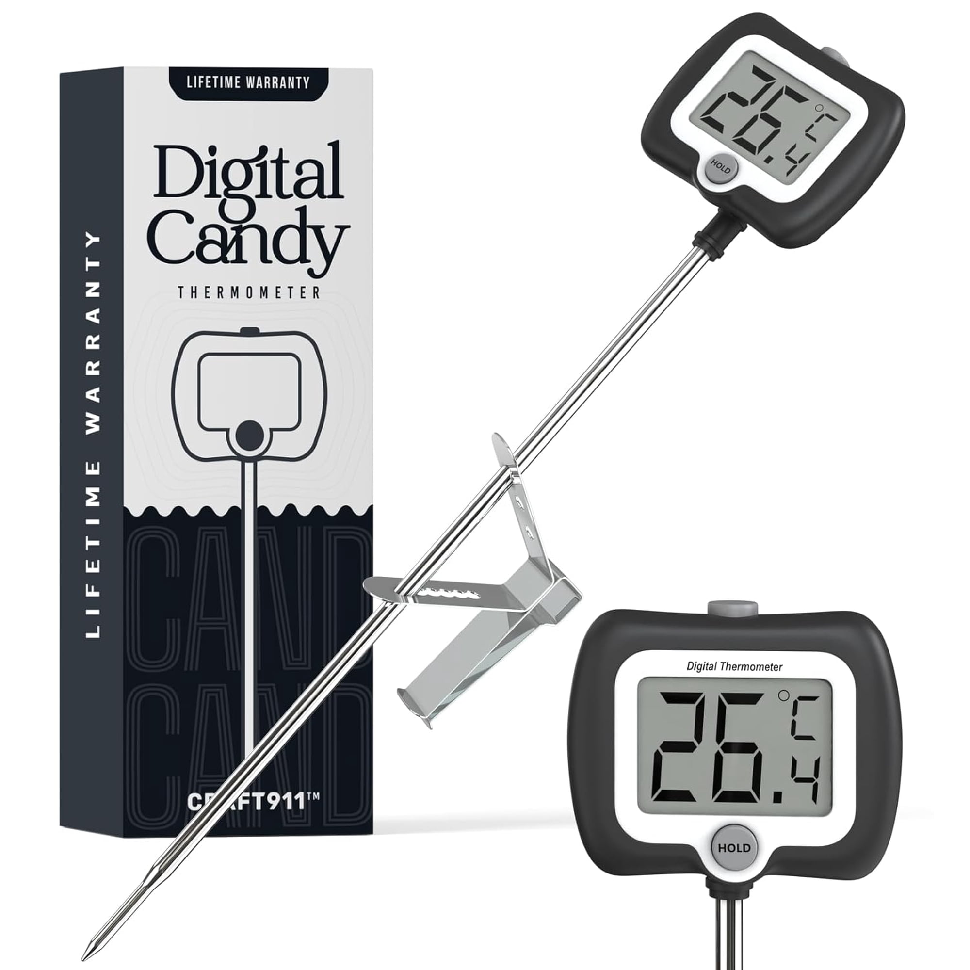 Click here for Kpataubaa Digital Candy Thermometer Pot Clip Stain... prices