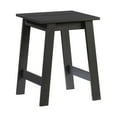Mainstays Small Square Wood Side Table, Black Finish - Walmart.com