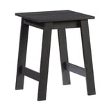 Mainstays Small Square Wood Side Table, Black Finish, 16 to 19.92 ...