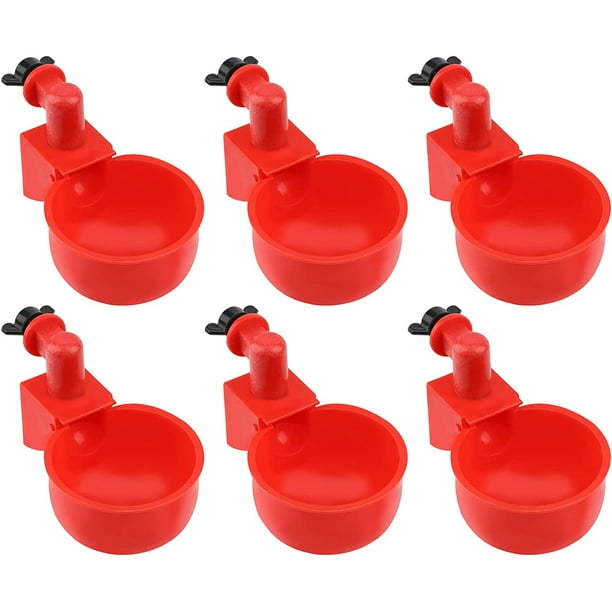6 Pack 3/8" Automatic Waterer, Automatic Chicken Waterer, Chicken Duck ...