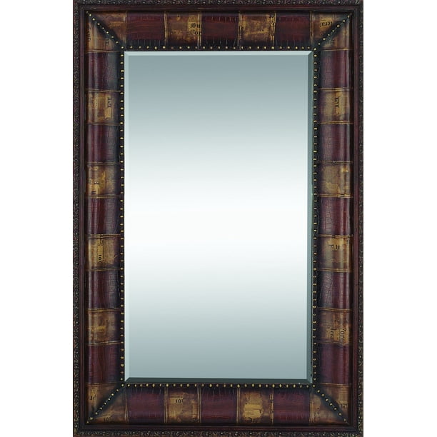 70 Inches High Rectangular Wood Leather Mirror - Walmart.com