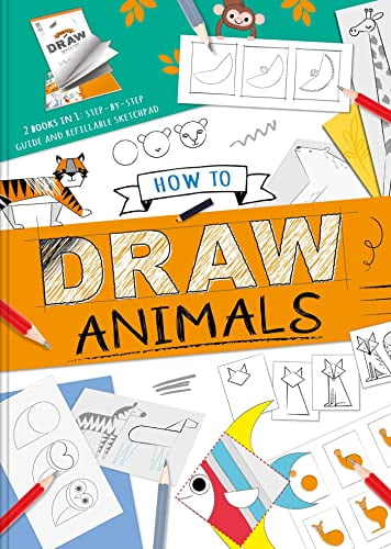 Pre-Owned How to Draw Animals : with Step-by-Step Guide and Refillable ...