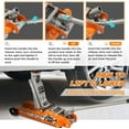 2.5 Ton Floor Jack, Low Profile Hydraulic Racing Floor Jack with Single ...