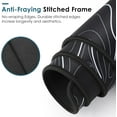 Large Black Mouse Pad, Plain Black Gaming Extended Keypad Mat Desk ...