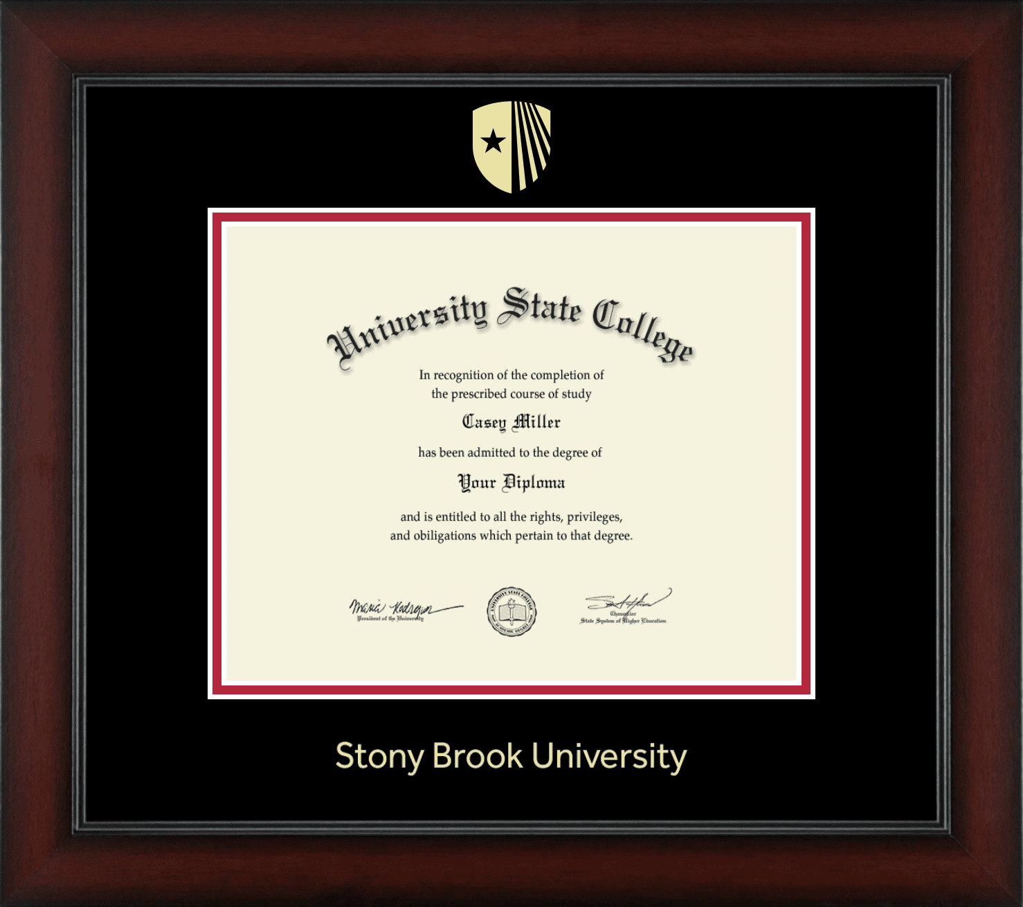 Stony Brook University Diploma Frame, Document Size 10" x 8" - Walmart.com