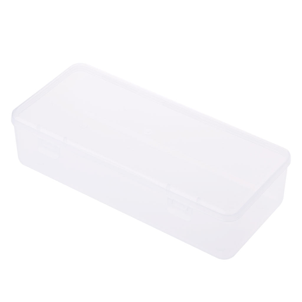 Rectangular Plastic Clear Storage Box Jewelry Container Case Bead ...