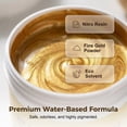 Weather Water- Gold Paint 150ml Water- Shiny Gold Leaf Paint Waterproof ...