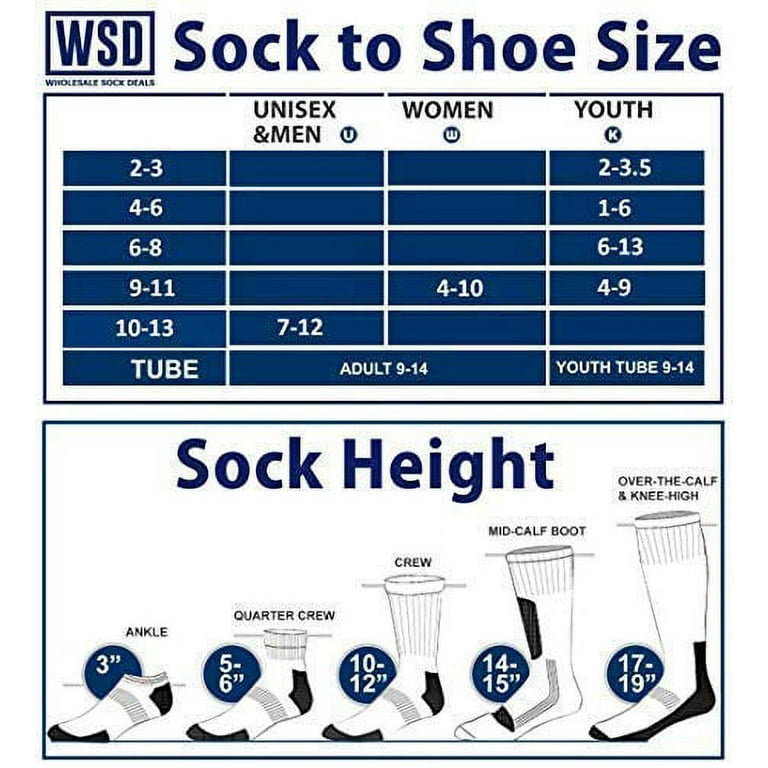 Children's sock sizes store