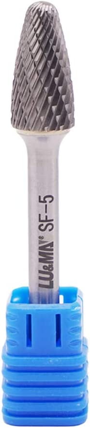 SF-5 Tungsten Carbide Burr Tree Shape Radius End Double Cut Rotary Burr ...