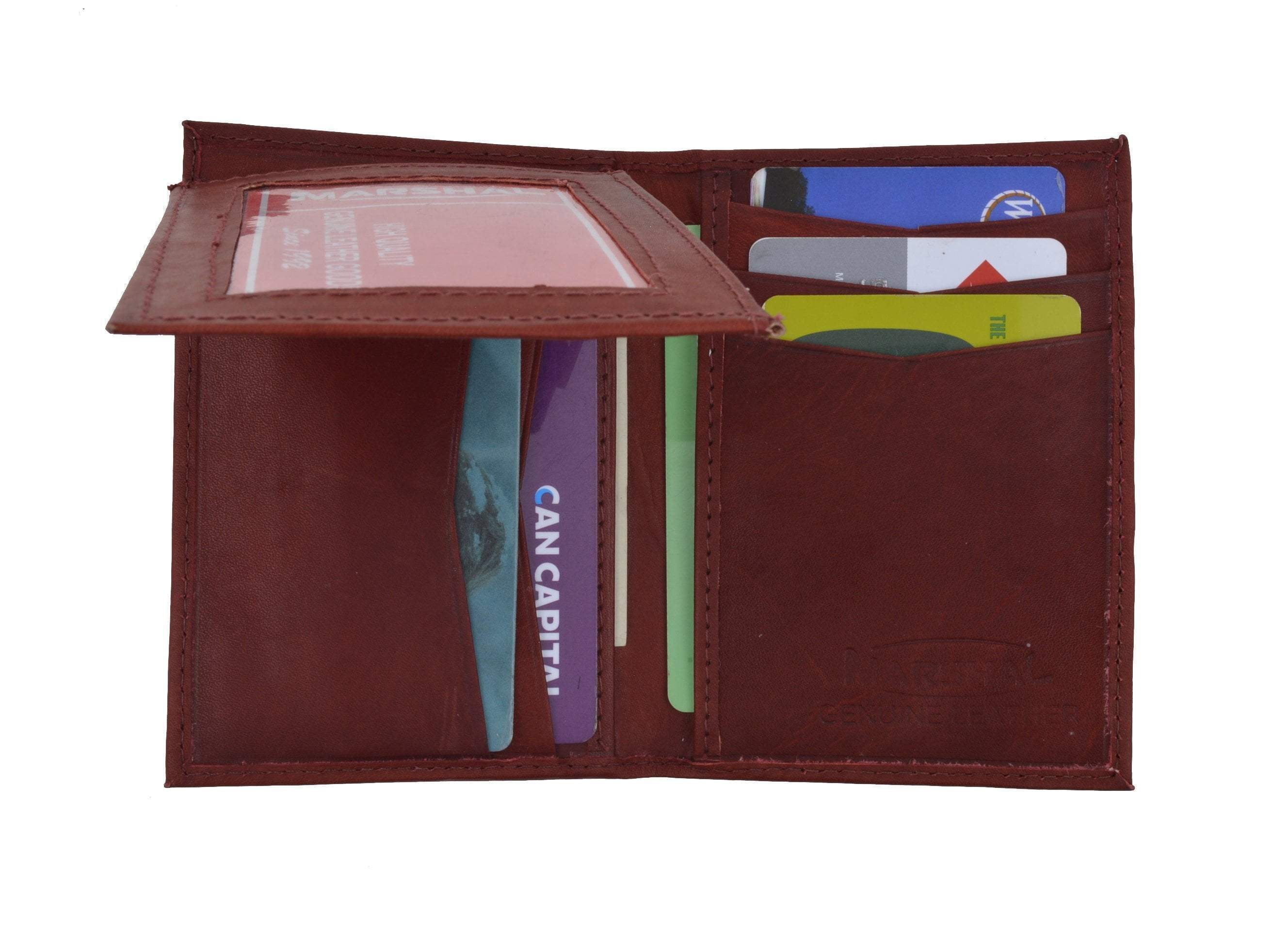 Mens Leather L Shape Bifold Wallet 139 CF - Walmart.com