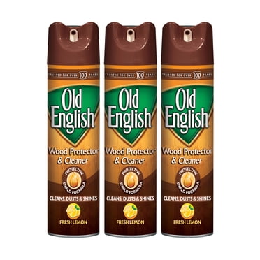 Old English Wood Cleaner Furniture Polish Spray, Lemon 12.50 oz (Pack ...