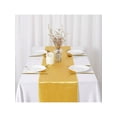Gold Satin Table Runner 11x108 Inch, Elegant Plain Design For Wedding ...