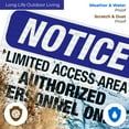 Limited Access Area Authorized Personnel Only Sign , OSHA Sign, 12x18 ...