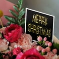 3drose, Christmas Greeting with Stars Font in Gold with Black ...