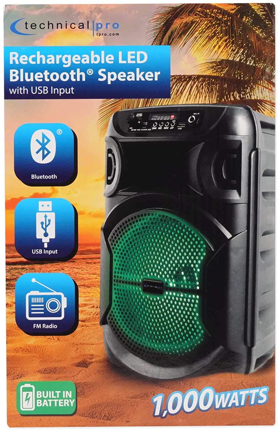 Buy Technical Pro Portable Bluetooth Speaker, Black, TBOM8T Online at Lowest Price in India ...