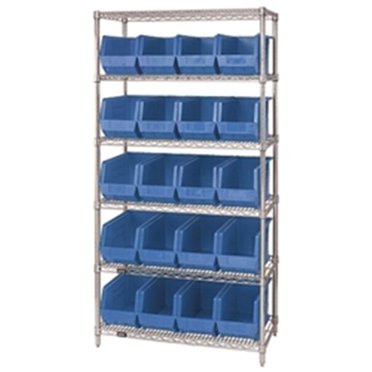 OFM X5 Series Model S508030048 48" Anti-Slide Rack, Chrome - Walmart.com