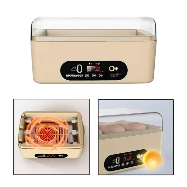 destyer Desktop Digital Egg Incubator Egg Turner Poultry Hatcher for ...